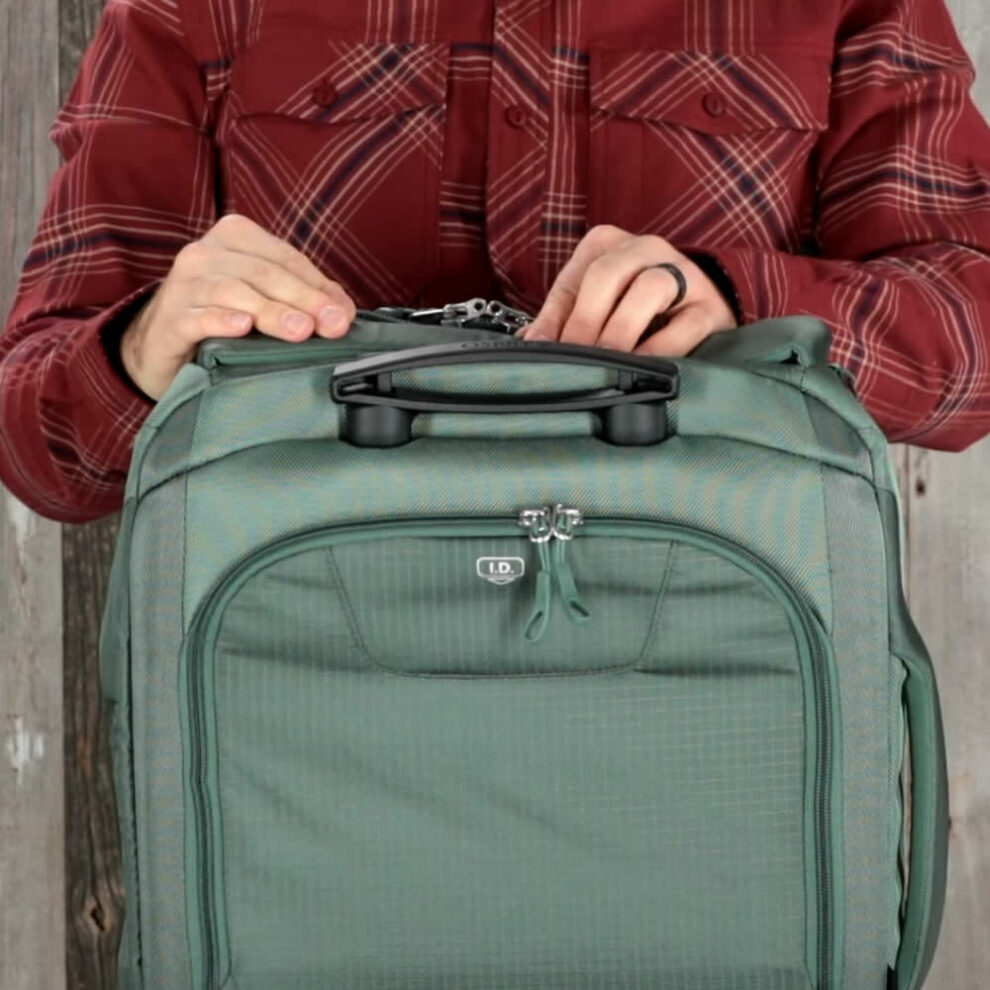 Buy Osprey Sojourn Shuttle 100 Wheeled Duffel | Black & Koseret Green ...