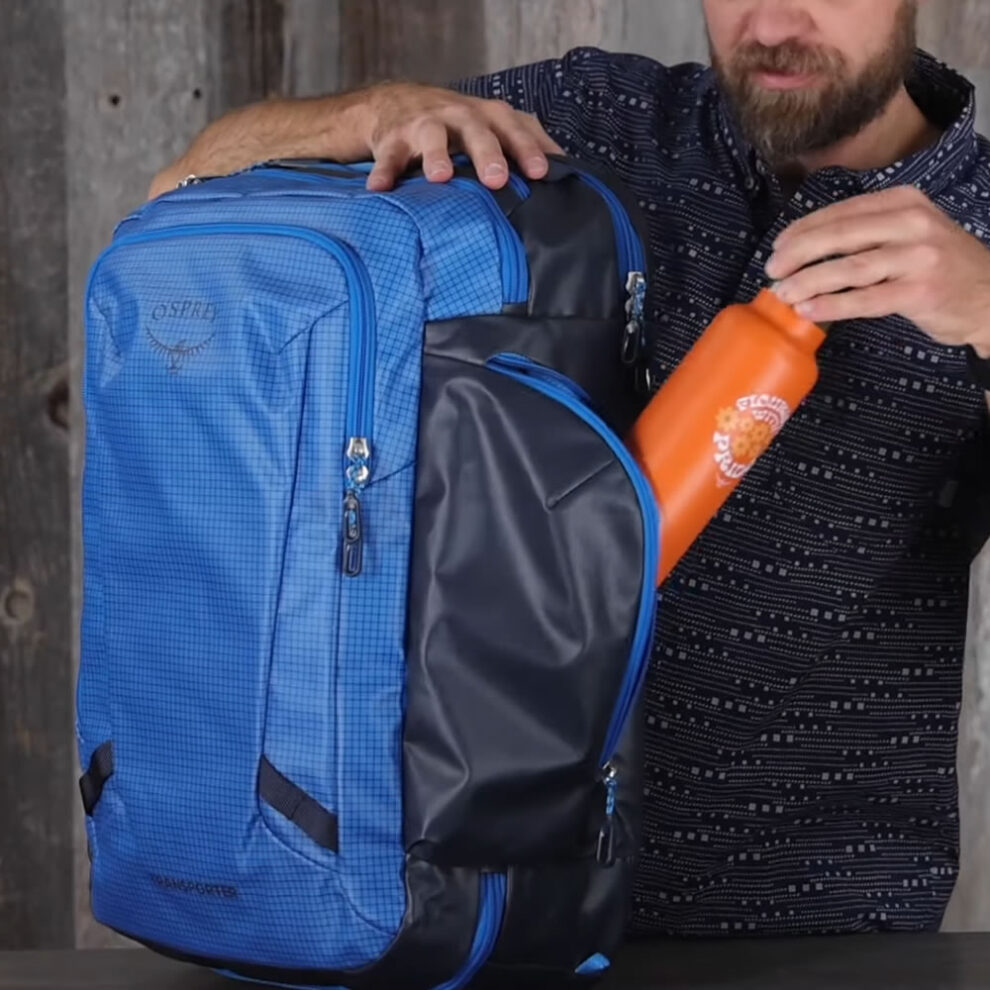 Buy Osprey Transporter Travel Packs 44 | Blue Flame & Raven Black