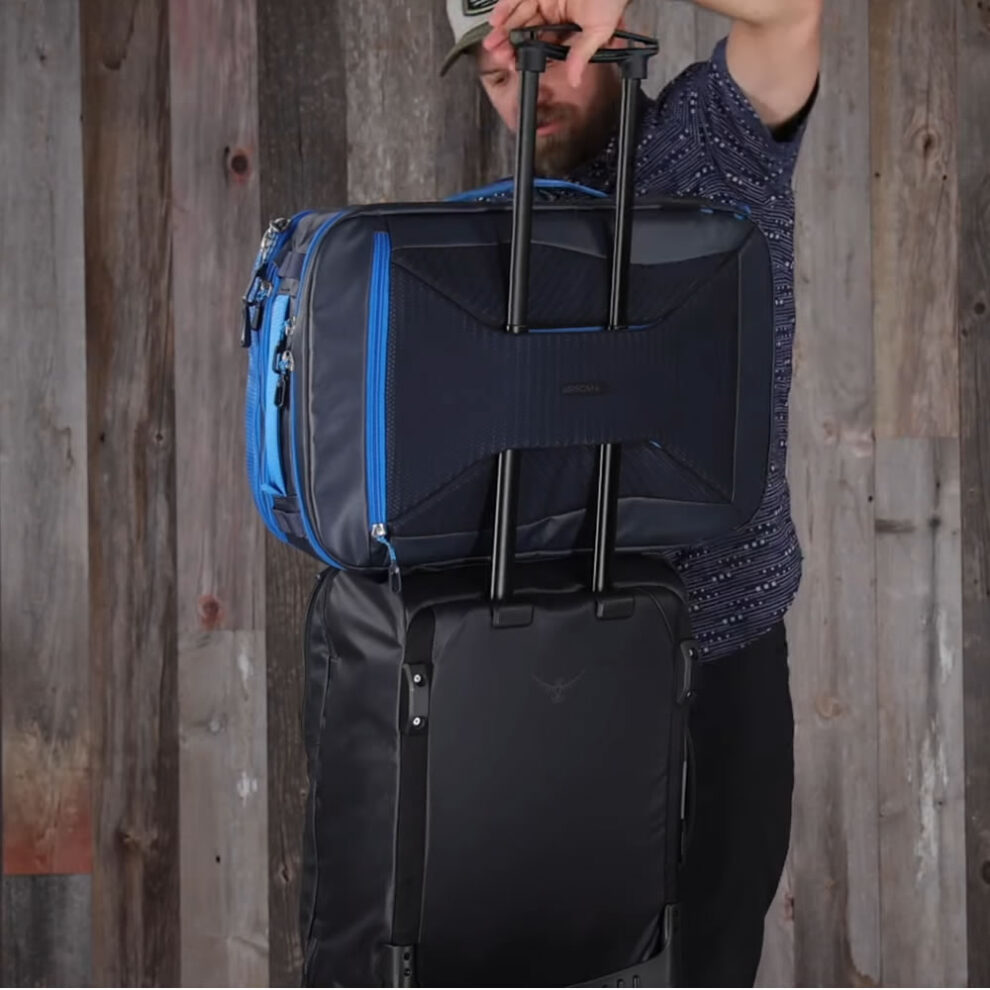 Buy Osprey Transporter Travel Packs 44 | Blue Flame & Raven Black