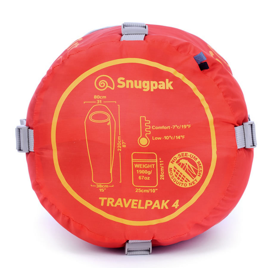 Buy Snugpak Travelpak 4 Season Lightweight Sleeping Bag | Free Delivery
